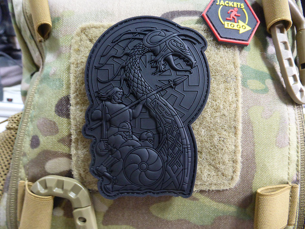VIKING RISING Patch, full black / limitiert auf 99 Stück limited Editi – Patch Snatched