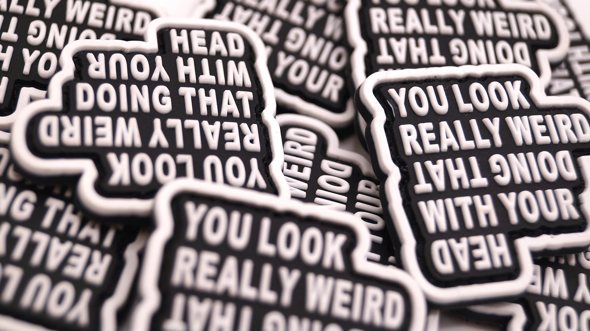 Rolling Head 3D Rubber Patch